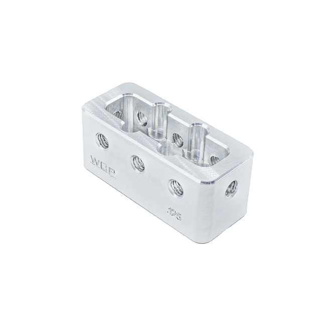 2"x1"x.062" Aluminum Tube Plug (#10-32 Tapped) – WestCoast Products