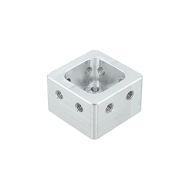 1.5"x1.5"x.125" Aluminum Tube Plug (#10-32 Tapped) – WestCoast Products