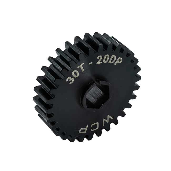 30t Pocketed Steel Spur Gear (20 DP, 3/8" Hex Bore) – WestCoast Products