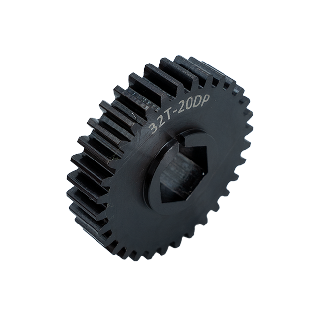 32t Pocketed Steel Spur Gear (20 DP, 1/2" Hex Bore) – WestCoast Products