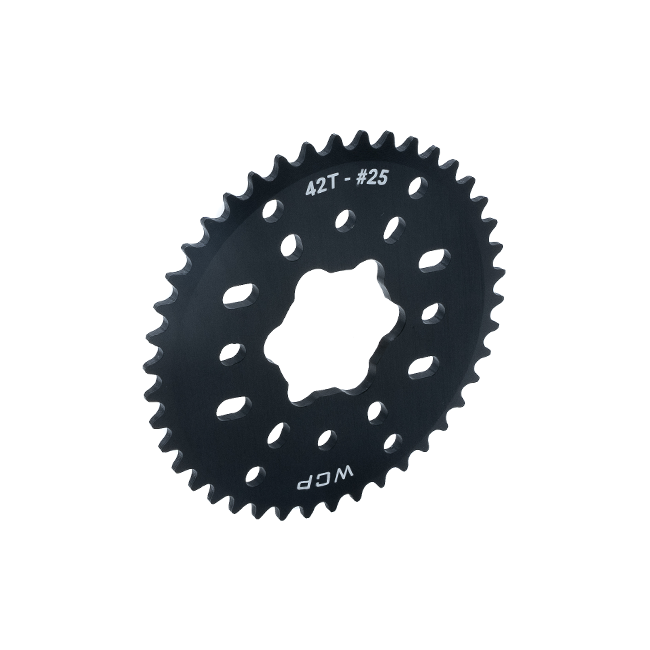 42t Aluminum Plate Sprocket (#25 Chain, SplineXL Bore) – WestCoast Products