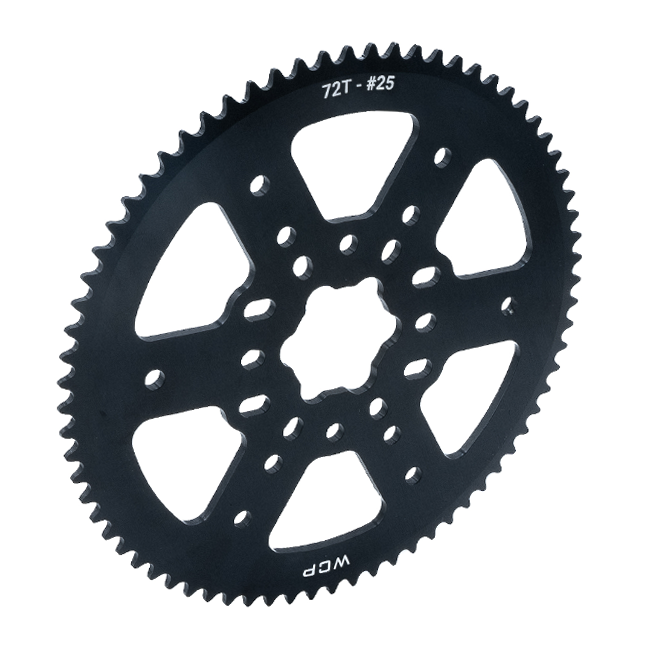 72t Aluminum Plate Sprocket (#25 Chain, SplineXL Bore) – WestCoast Products
