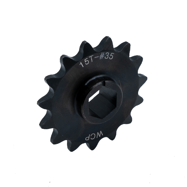 15t Steel Double Hub Sprocket (#35 Chain, 1/2" Hex Bore) – WestCoast ...