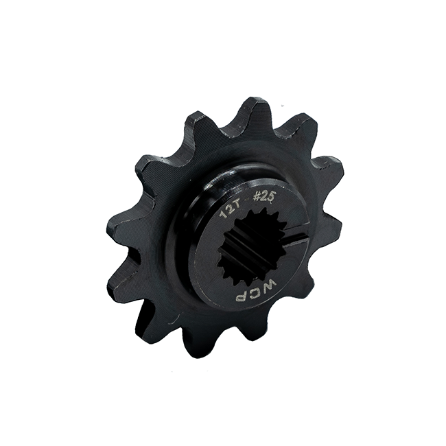 12t Steel Double Hub Sprocket (#25 Chain, 8mm SplineXS Bore ...