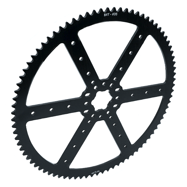 84t Aluminum Plate Sprocket (#35 Chain, SplineXL Bore) – WestCoast Products