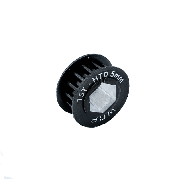 15t x 9mm Wide Aluminum Pulley (HTD 5mm, 1/2" Hex Bore) – WestCoast ...