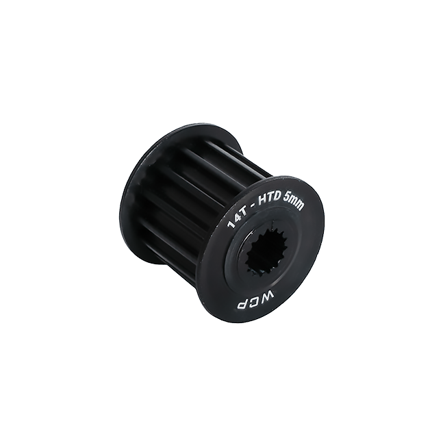 14t x 15mm Wide Aluminum Pulley (HTD 5mm, 8mm SplineXS Bore ...