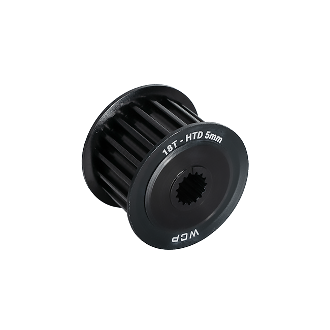 18t x 15mm Wide Aluminum Pulley (HTD 5mm, 8mm SplineXS Bore ...